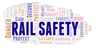 Rail Safety Word Cloud Clipart And Illustrations