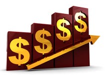 Raising money charts stock illustration. Illustration of graph - 9450609