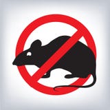 Anti rat sign stock vector. Image of vector, anti, control - 42431033
