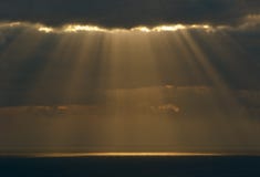 Sun Rays Falling Through The Clouds Royalty Free Stock Photography ...