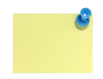 Rectangular Sticky Note With Pink Pin, And Shadow Stock Illustration ...