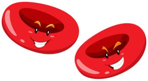 Red Blood Cell Smiling stock vector. Illustration of grinning - 47776981