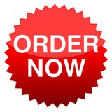 ORDER NOW red Web Button stock vector. Illustration of customer - 18464355