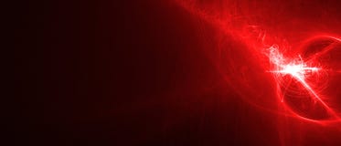 Red Glow Energy Wave. Lighting Effect Abstract Background With C Stock ...