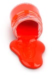 Can Filled With Red Paint Royalty Free Stock Images - Image: 3541209