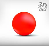 3d vector red sphere stock vector. Illustration of shiny - 7830668