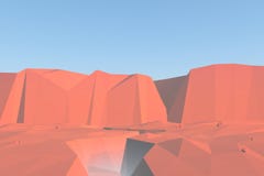 Low Poly Mountains Landscape Vector Background Stock Vector ...