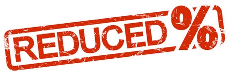 Red Button Reduced stock vector. Illustration of colored - 10010048