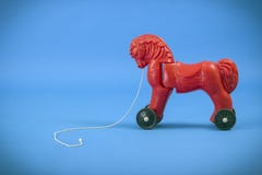 Antique Toy Red Horse Stock Images - Image: 33435994
