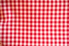 Red And White Checkered Fabric Stock Images - Image: 14072144