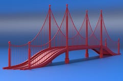 Render of bridge stock illustration. Image of realistic - 35698850