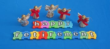 Mensaje: Retiro feliz. imagen de archivo. Imagen de amarillo - 17654491