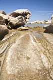 Wind-eroded Rock Formations Of Gray Sand Stone Stock Photo - Image ...