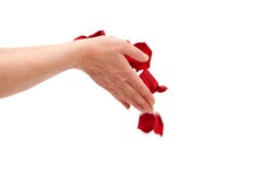 Flower Petals Falling Hands Stock Images - Download 25 Photos