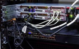 Switch rack with wires stock illustration. Illustration of isolated ...