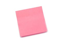 Roze post-it stock foto. Afbeelding bestaande uit herinnering - 2862264