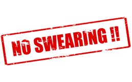 No Swearing rubber stamp stock illustration. Illustration of label ...