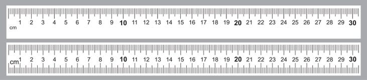 Set For Rulers 50 Cm. Precise Measuring Tool. Ruler Scale 0,5 Meter ...