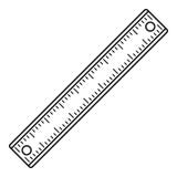 Outline Vector Ruler Stock Vector - Image: 69563372