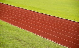 Green Running Track Stock Image - Image: 482131