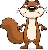 Sad squirrel stock vector. Illustration of isolated, vector - 60870735