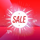 SALE Banner Red Light Flare Royalty Free Stock Photography - Image: 3029467