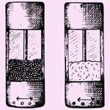 Hand Drawn Salt Mill, Shaker, Grinder, Vector Illustration Stock Vector ...