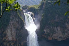 San Rafael Falls. The Largest Waterfall In Ecuador Stock Photo - Image ...