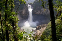 San Rafael Falls. The Largest Waterfall In Ecuador Stock Photo - Image ...