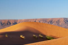 Red desert dunes stock photo. Image of desert, clouds - 13847060