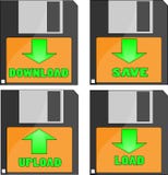 Load and save data stock illustration. Illustration of process - 19043223
