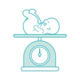 Weight Scale For Infant Icon, Symbol Illustration Stock Vector ...