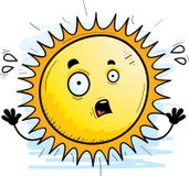 Cartoon sun sweating stock vector. Illustration of circle - 36793044