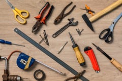 Scattered Home Tools Stock Photos, Images, & Pictures - 43 Images