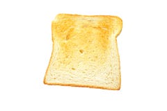 Eine Scheibe Toastbrot stockfoto. Bild von fett, sonderkommando - 22067388