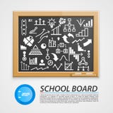 Mathematics Icons On School Board Stock Vector - Illustration of ...