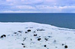 Winter Sky Horizon Snow And Clouds Stock Photo - Image of frame ...