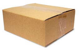 Sealed cardboard box stock photo. Image of package - 18236870
