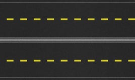 Seamless Two Lane Road Texture Image With Yellow Strip Stock ...