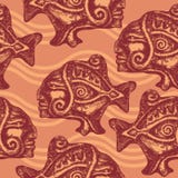 Aztec Fish stock vector. Illustration of inca, aztec, amazon - 9493187