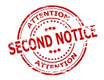 2nd notice stock illustration. Illustration of notice - 92088193