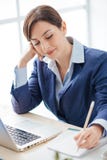 Secretary Writing Notes At Desk Stock Photos - Image: 38602673