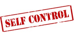 Self Control rubber stamp stock vector. Illustration of limitation ...
