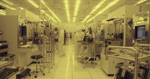 Semiconductor Manufacturing Process In A Clean Room Stock Video - Video ...
