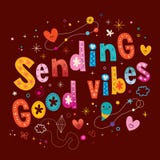 Sending good vibes stock vector. Illustration of life - 53485026