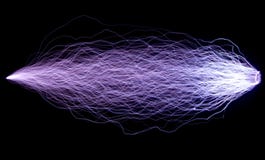 The Trajectory Of A Spark Electric Discharge. Stock Illustration ...