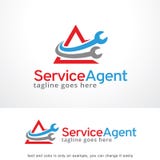 Service Agent Logo Template Design Vector Stock Vector - Illustration ...