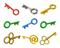 Set Of Colorful Keys Royalty Free Stock Image - Image: 511736