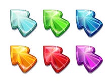 Crystal Mouse Cursors Stock Image - Image: 34284451