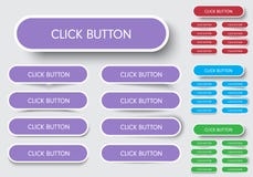 Rectangular web buttons stock illustration. Illustration of website ...